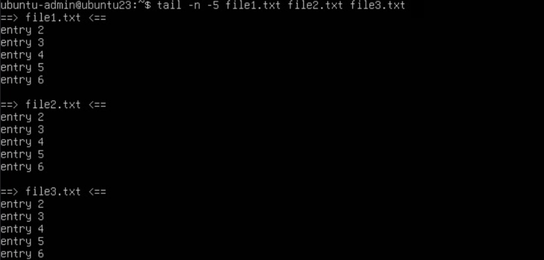 Linux tail Command Examples for 2025