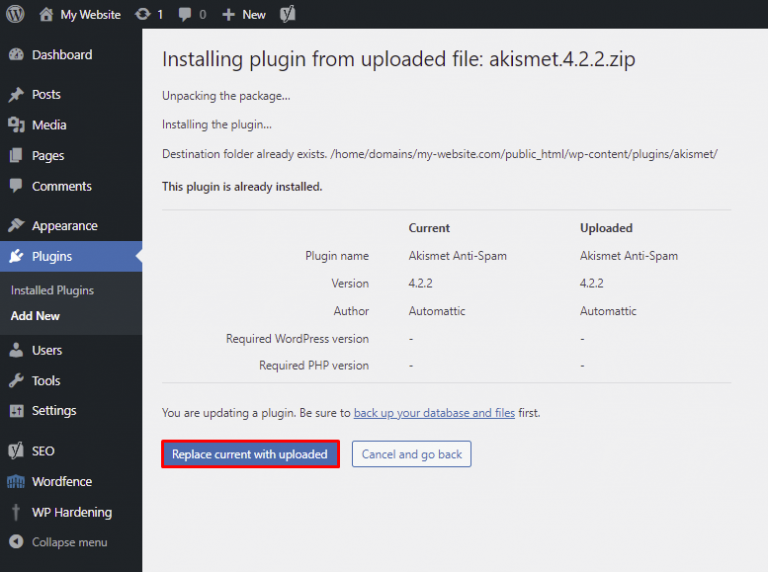 How to Fix Installation Failed: Destination Folder Already Exists