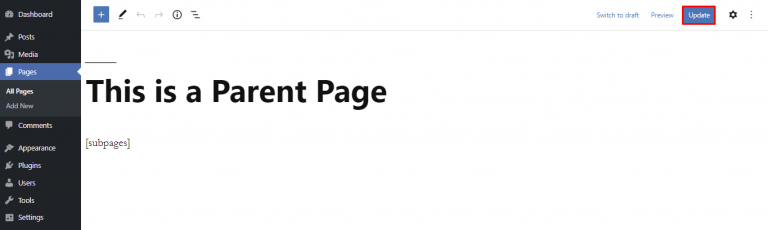 Parent Page WordPress: What It Is and How to Create One
