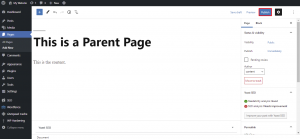 Parent Page WordPress: What It Is and How to Create One