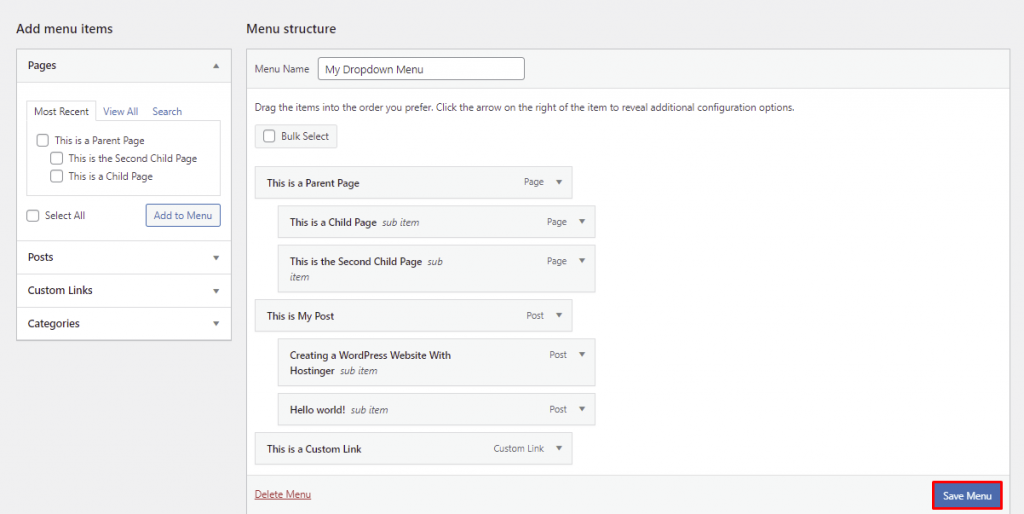 How to Create a WordPress Dropdown Menu Easily