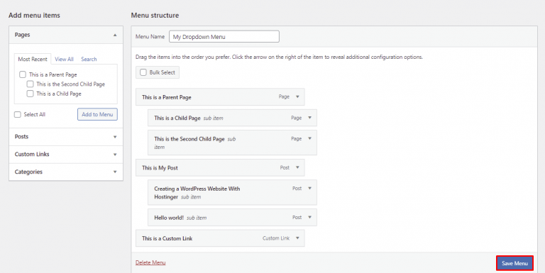 How to Create a WordPress Dropdown Menu Easily