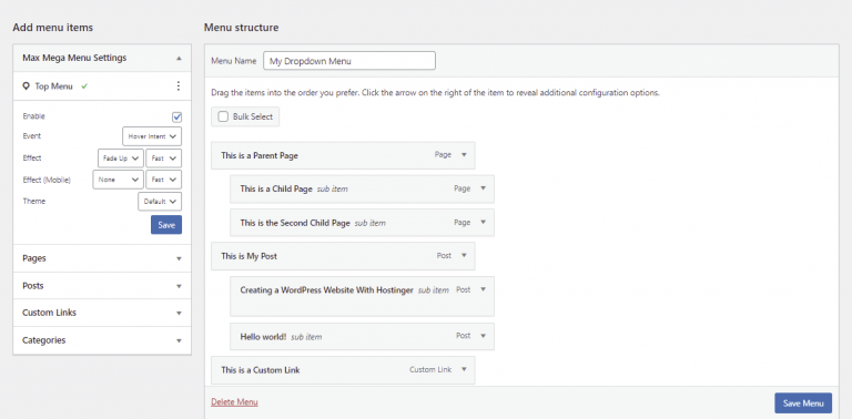 How To Create A Wordpress Dropdown Menu Easily