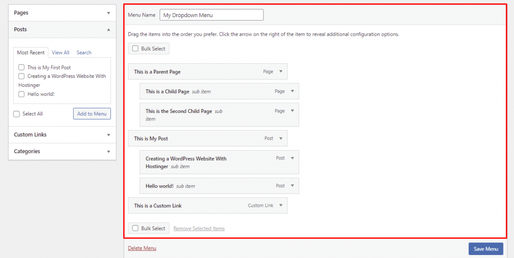 How to Create a WordPress Dropdown Menu Easily