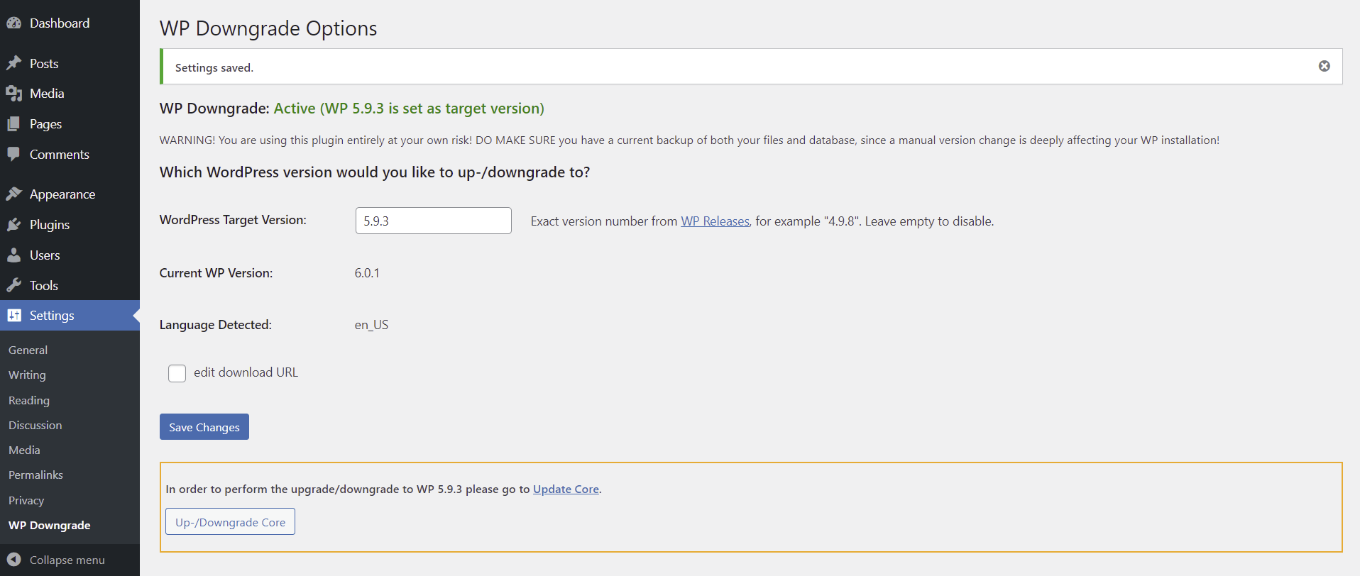 How to Downgrade WordPress Website to a Previous Version