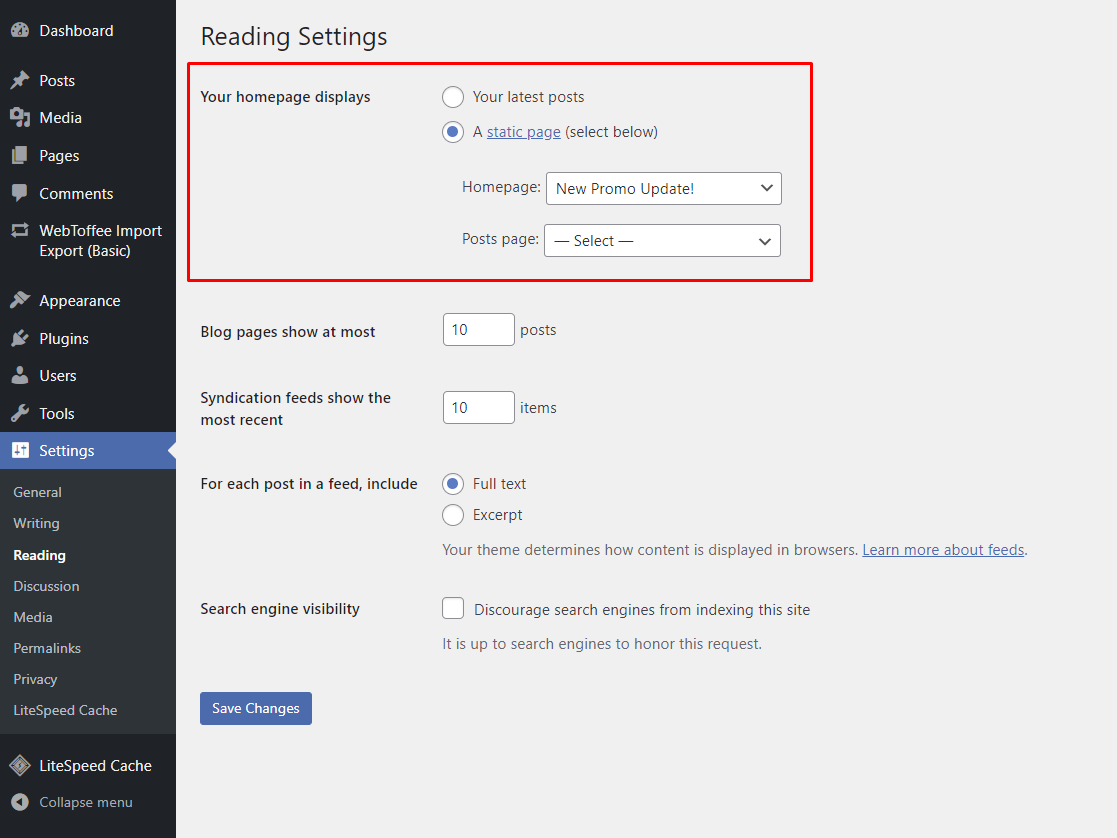 How To Change The Front Page In WordPress 4 Effective Ways