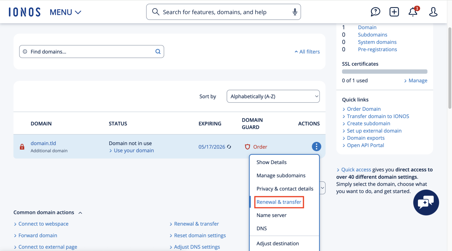 How to transfer a domain name from IONOS to Hostinger in 2025