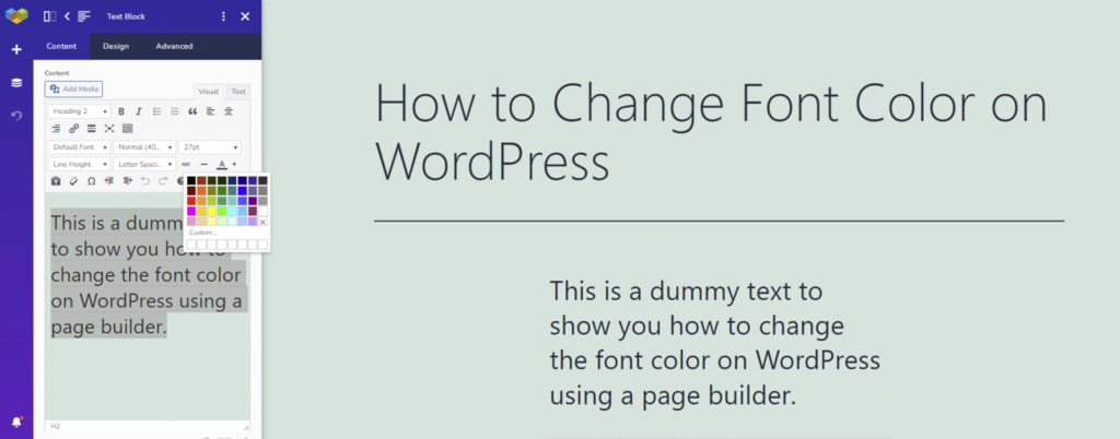 How to Change the Font Color on WordPress: 4 Easy Methods