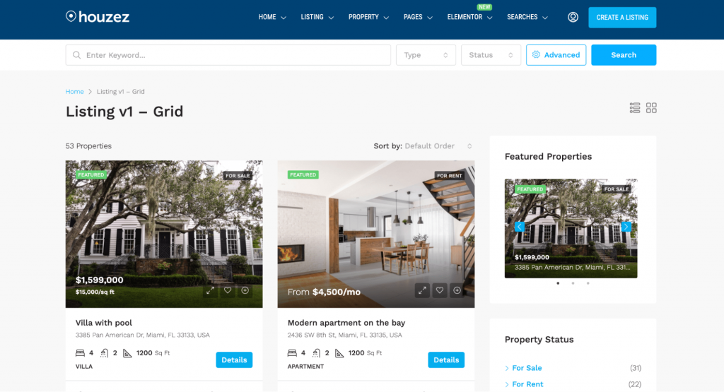 Top 20 WordPress Real Estate Themes for 2024