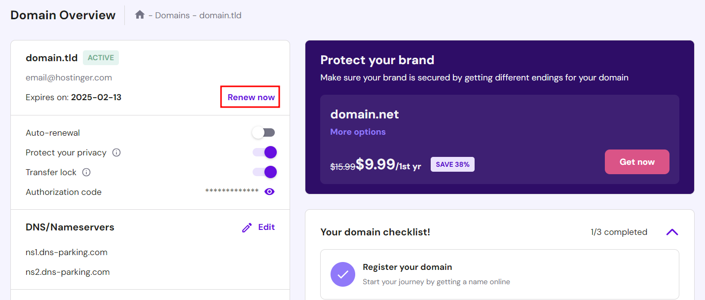 How to Renew a Domain Name