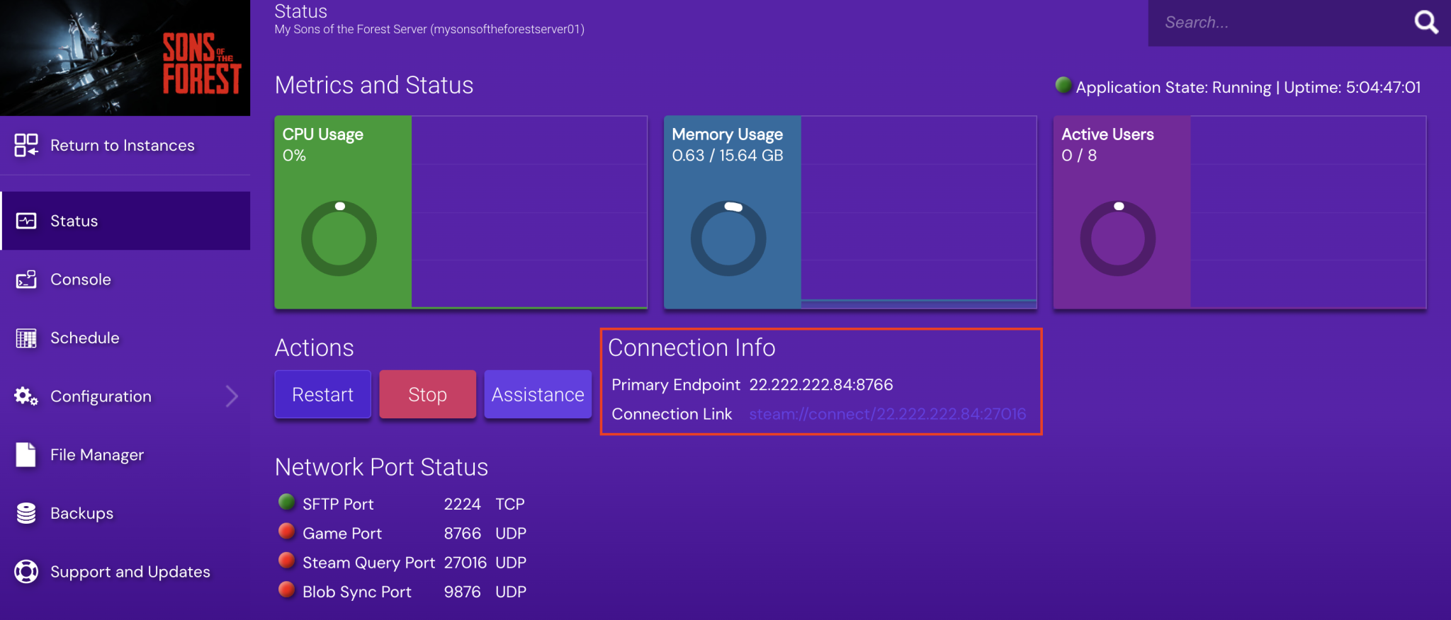 Sons of the Forest Dedicated Server Setup Guide