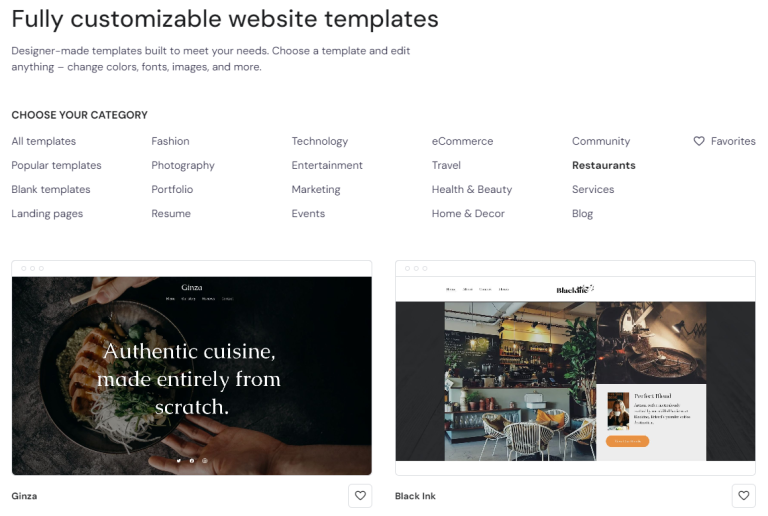 How to Make a Restaurant Website in 2025