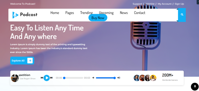 10 Best WordPress Podcast Themes for WordPress Reviewed (2025)