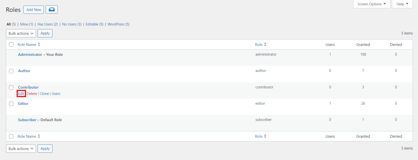 How to edit and manage WordPress user roles and permissions