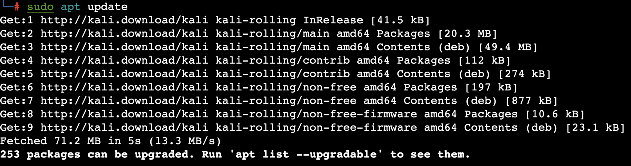 How to safely update Kali Linux