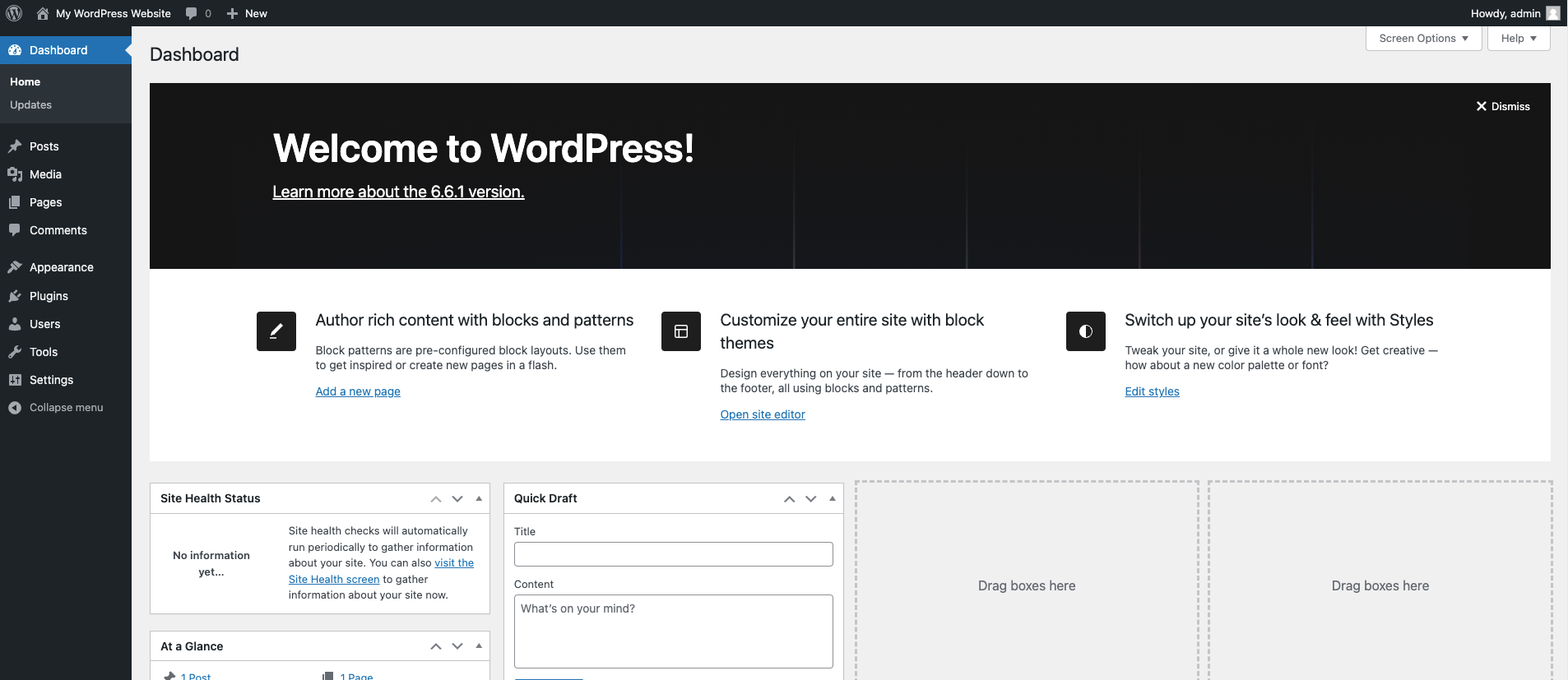How to use WordPress to build a website