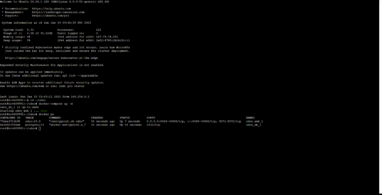 How to install Odoo with Docker on Ubuntu
