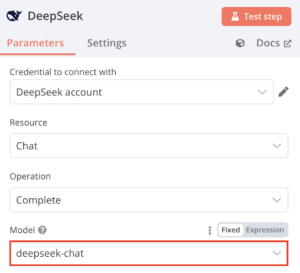 How to set up DeepSeek with n8n on a VPS