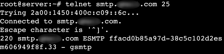 Linux telnet command with network troubleshooting examples
