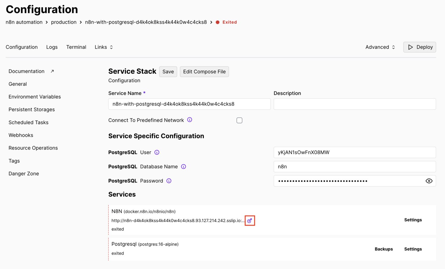 How to host n8n with Coolify