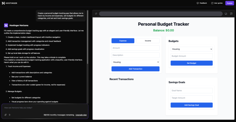 How to build a budget-tracking web app without coding