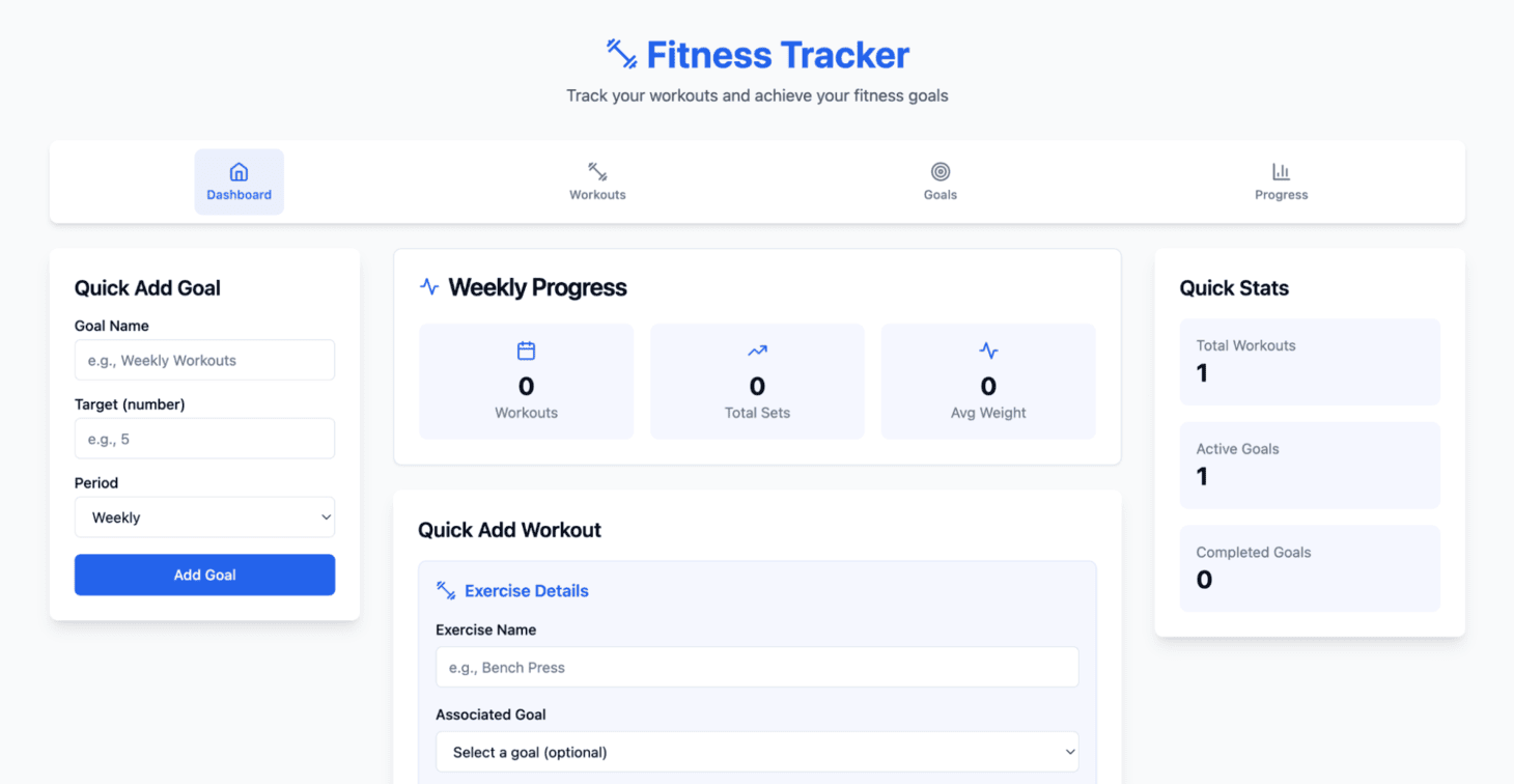 How to create a fitness web app without coding