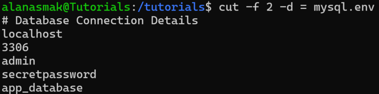 How to use the Linux cut command