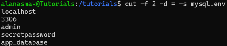 How to use the Linux cut command