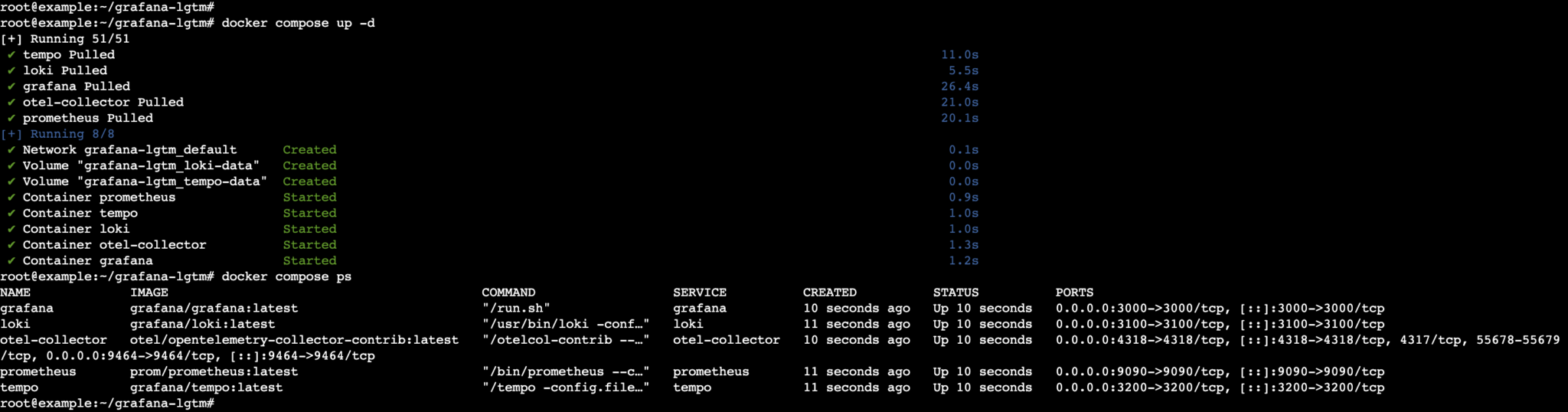 How to set up the LGTM stack for end-to-end observability