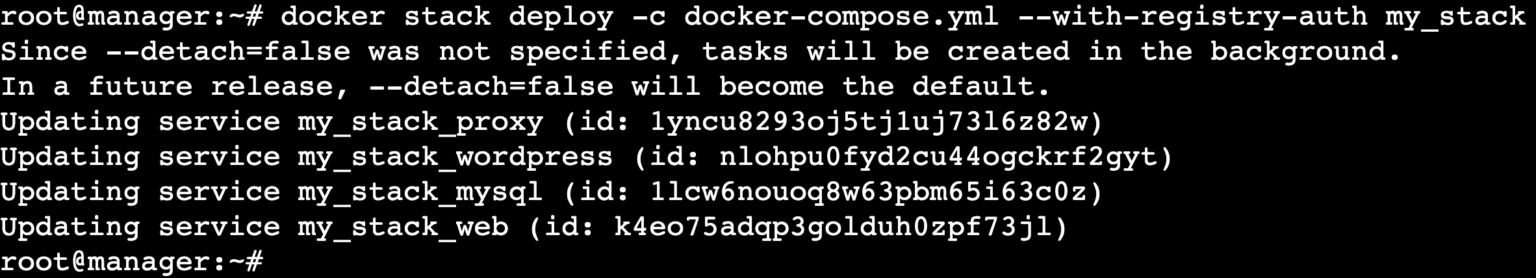 How to deploy a Docker stack with Swarm?