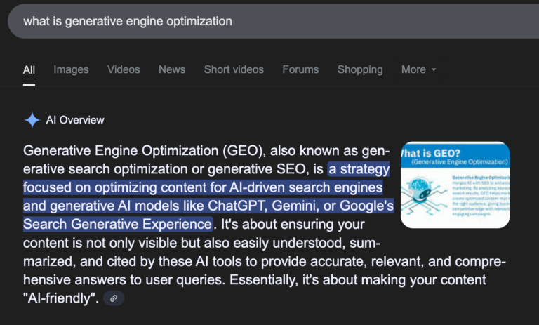 What is Generative Engine Optimization (GEO)?