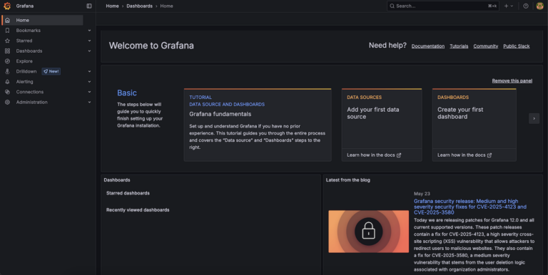 How to run the Grafana Docker Image