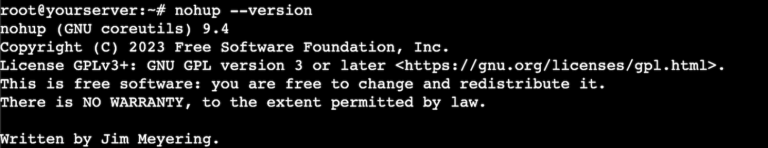 How do you use the nohup command in Linux?