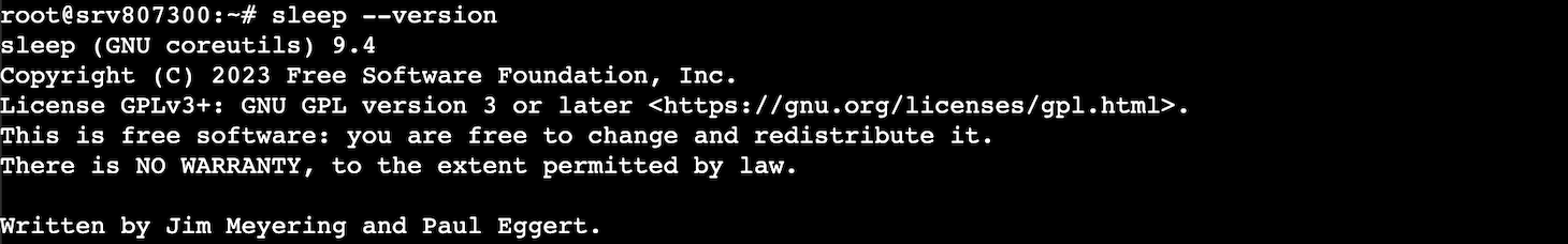 How to use the Linux sleep command