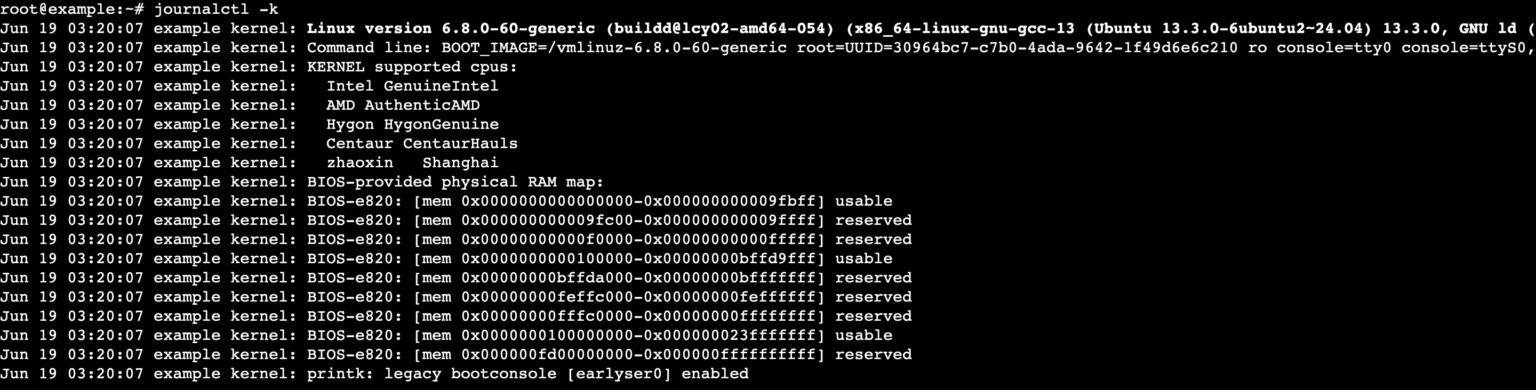 journalctl command in Linux