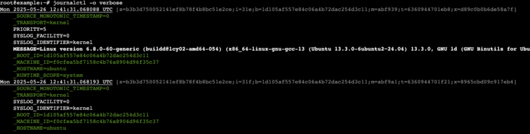 journalctl command in Linux