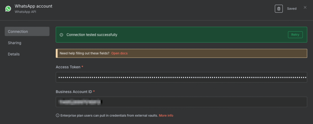 How to integrate WhatsApp with n8n?