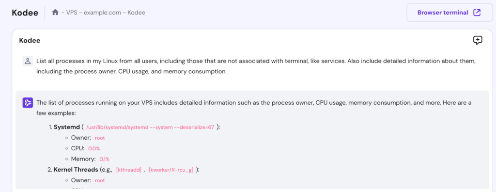 How to check and list running processes in Linux