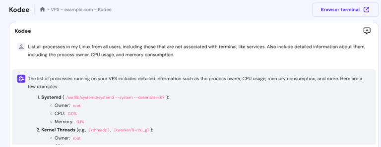 How to check and list running processes in Linux