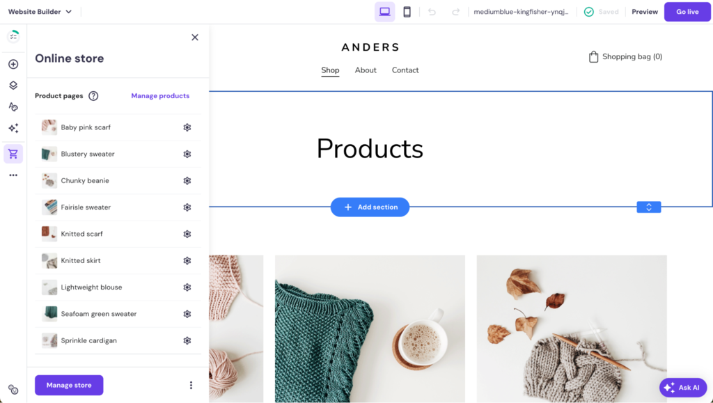 How to Make an Online Store With a Website Builder in 2025