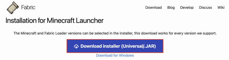 How to install the Fabric mod loader on a Minecraft server