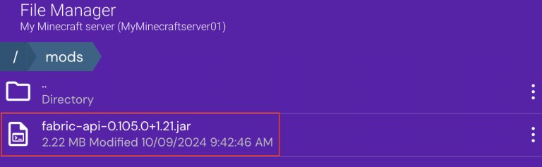 How to install the Fabric mod loader on a Minecraft server