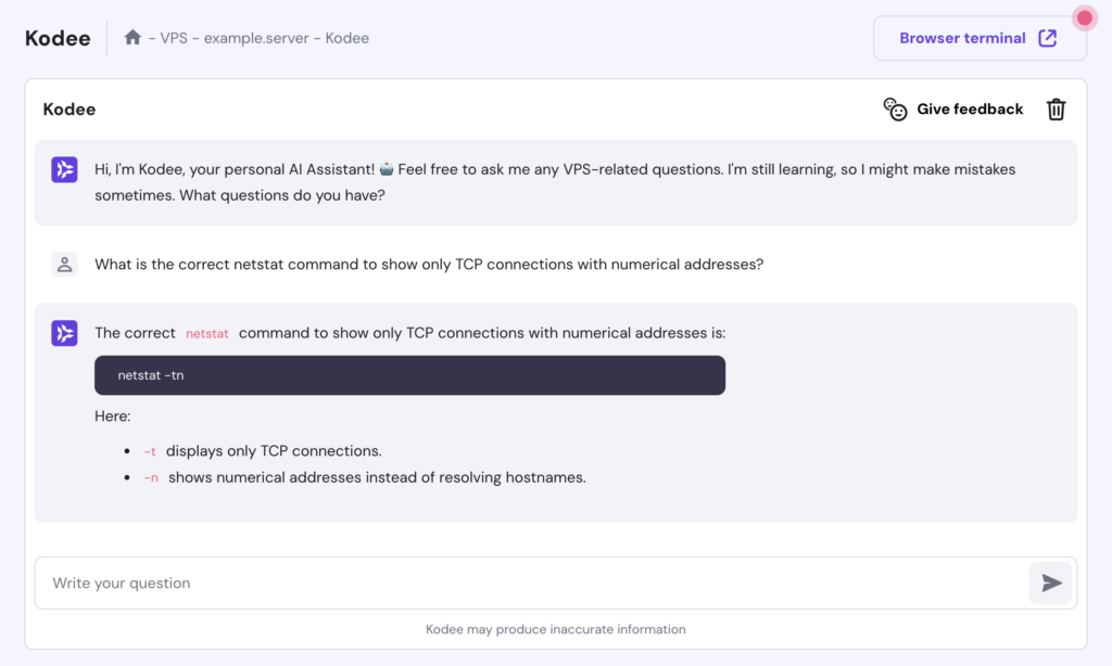 How to use the netstat command in Linux